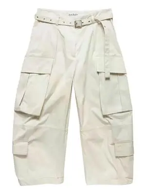 Acne Studios Cargo Trousers With Belt - Neutrals