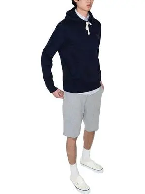 Polo Ralph Lauren Logo Embroidered Drawstring Hoodie - Blue
