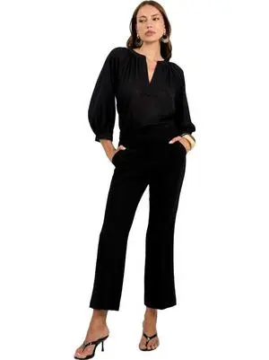 Trina Turk Allisan Kick Flare Pants - Black