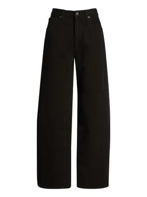 FRAME The Bow Wide Leg Jeans - Black