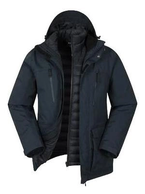 Mountain Warehouse Correspondent Ii 3-in-1 Down Jacket With Detachable Hood - Navy