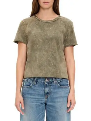 Michael Stars Jackie Raw Edge Crewneck T-shirt - Caper