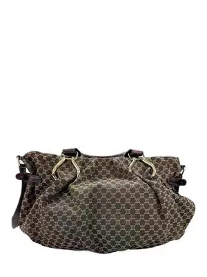 Celine Macadam Pattern Handbag - Brown