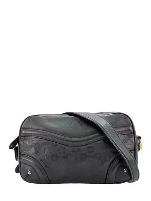 Gucci 2000s Horsebit Pattern Shoulder Bag - Brown