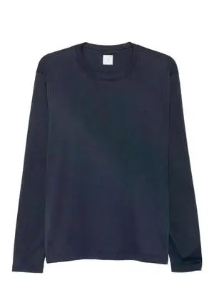 Eleventy Crew-neck Long-sleeved T-shirt - Blue