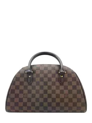 LOUIS VUITTON 2005 Damier Ebène Riviera Tote Bag - Brown