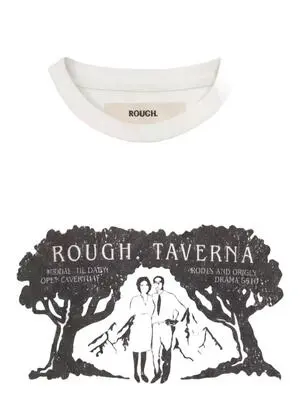 ROUGH. Graphic-print T-shirt - White