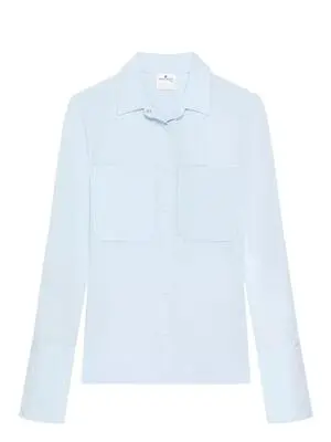 COURREGES Two-pocket Jersey Shirt - Blue