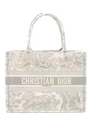 Dior 2000s Book Tote Open-top Tote Bag - Grey