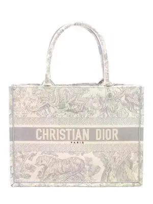 Dior 2000s Book Tote Open-top Tote Bag - Grey