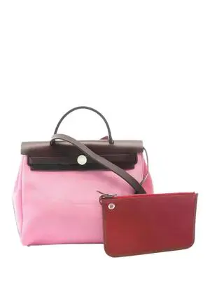 Hermès Herbag Zip Two-way Tote Bag - Pink