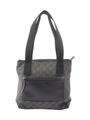 Gucci Gg Canvas Shoulder Bag - Black