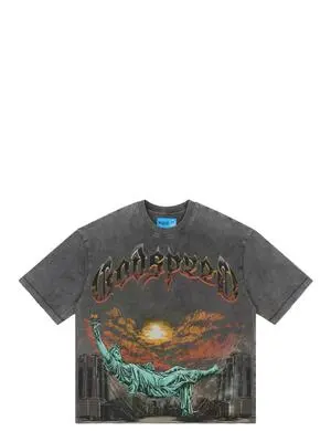 GODSPEED Burnt Bridges Ii Graphic-print T-shirt - Grey