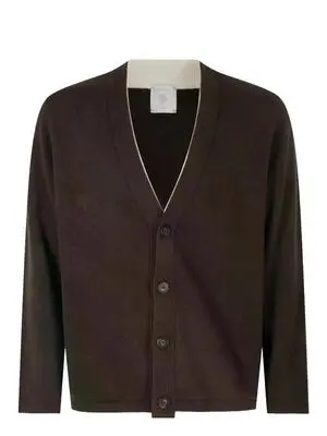 Eleventy Button-fastening V-neck Cardigan - Brown