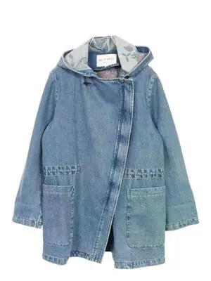 Etro Zip-up Hooded Coat - Blue