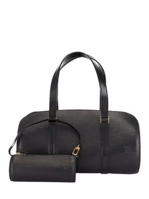 LOUIS VUITTON Epi Soufflot Handbag & Mini Set - Black