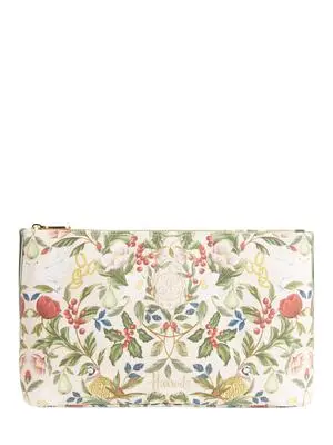 Harrods Medium Cotton Partridge Cosmetics Bag Neutral