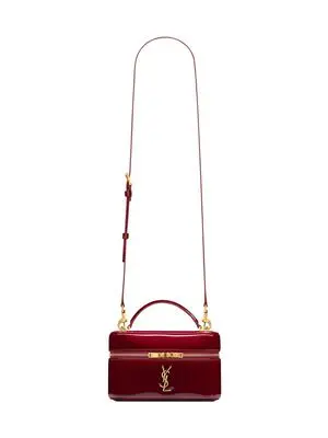 Saint Laurent Patent Leather Gaby Vanity Bag - Pink