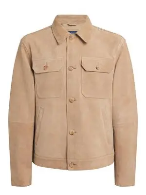 Polo Ralph Lauren Suede Trucker Jacket - Beige