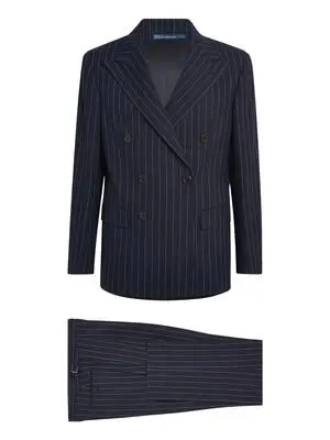 Polo Ralph Lauren Double Breasted Striped Suit - Navy