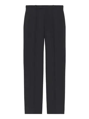 Alexander McQueen Wool-mohair Trousers - Black