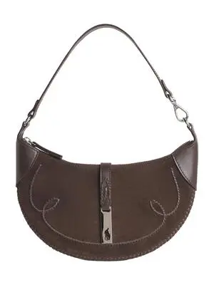 Polo Ralph Lauren Small Suede Shoulder Bag - Brown