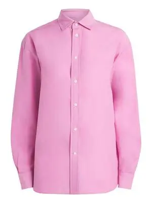 Polo Ralph Lauren Cotton-silk Relaxed-fit Shirt - Pink