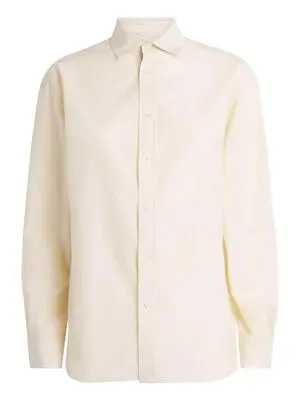 Polo Ralph Lauren Cotton-silk Relaxed-fit Shirt - Neutral