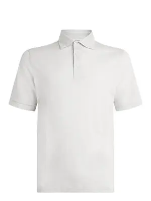 Eton Cotton Polo Shirt - Grey