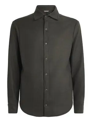 Marco Pescarolo Virgin Wool-cashmere Zenith Overshirt - Green