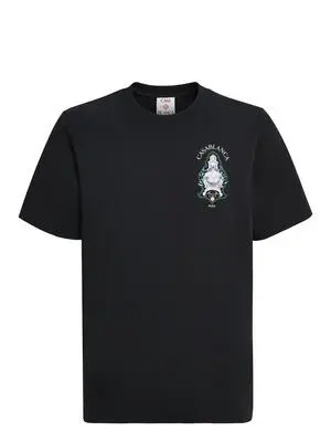Casablanca Organic Cotton Logo T-shirt - Black