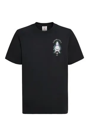 Casablanca Organic Cotton Logo T-shirt - Black