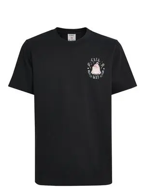 Casablanca Organic Cotton Casa Way T-shirt - Black