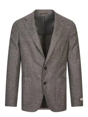 Canali Long-sleeved Suit Jacket - Gray