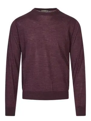 Canali Long-sleeved Knitwear - Red