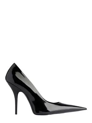 Balenciaga Avenue 110mm Patent Calfskin Pumps - Black