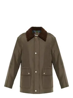 MAISON MARGIELA Shearling Collar Jacket - Green