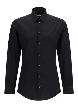 Dolce & Gabbana Stretch-poplin Shirt - Black