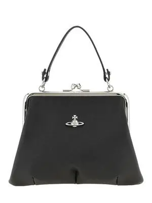 VIVIENNE WESTWOOD Granny Frame Purse With Orb Bas Relief - Black