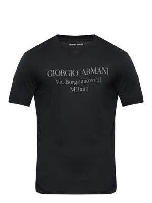 Giorgio Armani T-shirt Logo - Blue