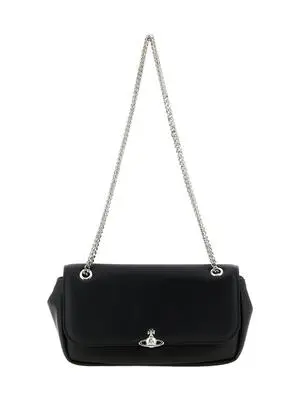 VIVIENNE WESTWOOD Chain Crossbody Shoulder Bag - Black