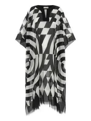Dries Van Noten Printed Cotton Voile Caftan - Multicolor