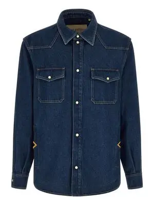 Valentino Garavani Vgold' Shirt - Blue