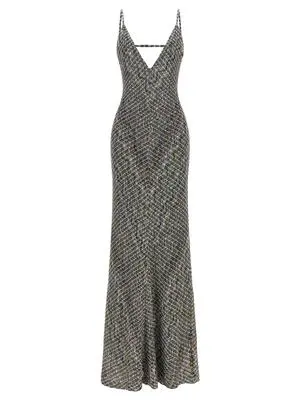 Missoni Sequined Chevron Maxi Dress - Multicolor