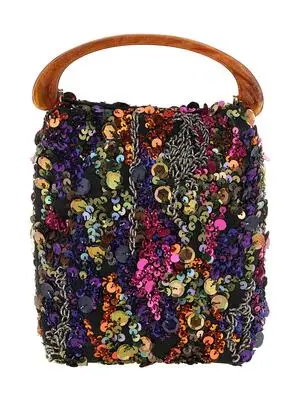 Dries Van Noten Embellished Sequin And Bead Micro Bag - Multicolor