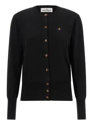 VIVIENNE WESTWOOD Vivienne Westwood Bea Crew Neck Cardigan Black