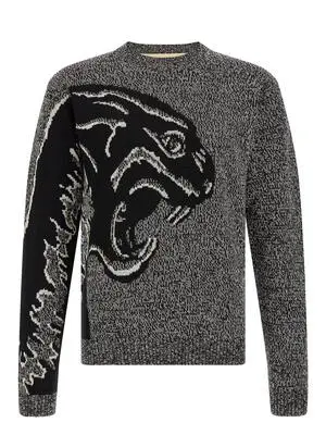 Valentino Garavani Panthère Intarsia Crew Neck Sweater - Multicolor