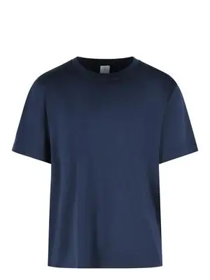 Eleventy Eleventy Blue Cotton T-Shirt Men Blue
