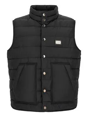 Dolce & Gabbana Quilted Padded Vest - Black