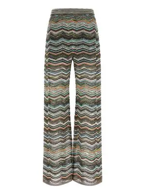 Missoni Palazzo Pants With Chevron Motif - Multicolor